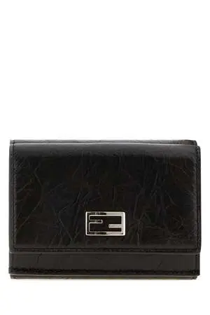 Fendi Leather Wallet - Black