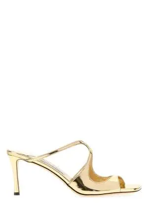 JIMMY CHOO Leather Anise 75 Mules