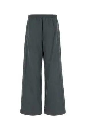 Balenciaga Dark Grey Cotton And Nylon Joggers - Gray