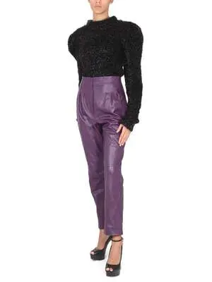 Alberta Ferretti Maglia In Lurex - Black
