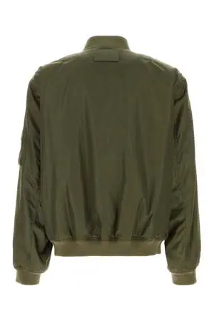 Balenciaga Olive Nylon Bomber Jacket