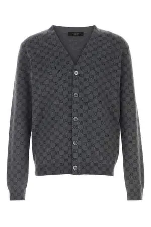 Gucci Embroidered Wool Blend Cardigan - Multicolor