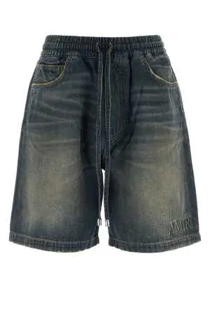Amiri Denim Bermuda Shorts - Blue