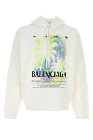Balenciaga Cotton Oversize Sweatshirt - White