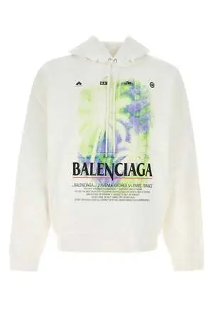 Balenciaga Cotton Oversize Sweatshirt - White