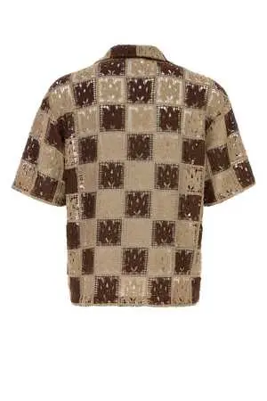 Amiri Two-tone Crochet Shirt