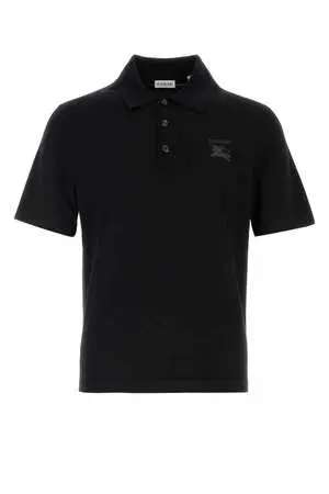 Burberry Wool Polo Shirt - Black