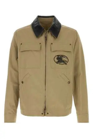Burberry Cappuccino Cotton Jacket - Brown