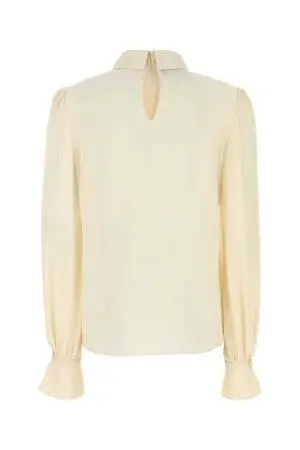 Valentino Garavani Cream Silk Blouse