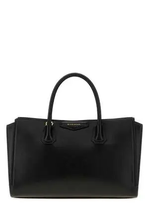 Givenchy Leather Small Antigona Catchall Handbag - Black
