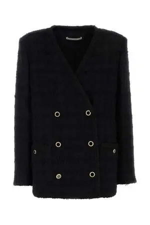 Alessandra Rich Black Boucle Blazer