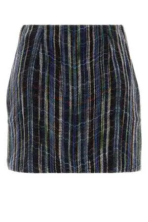 Missoni Embroidered Wool Blend Mini Skirt
