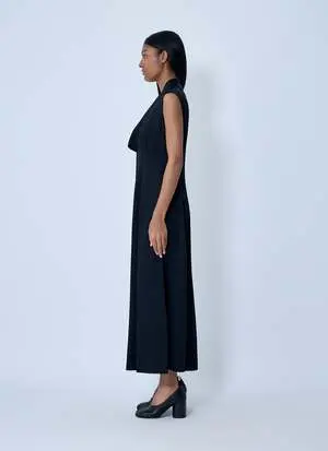 JIL SANDER V-neck Midi Dress