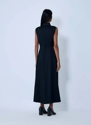 JIL SANDER V-neck Midi Dress