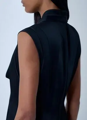 JIL SANDER V-neck Midi Dress