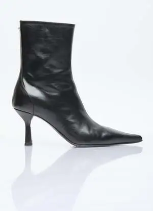 Our Legacy Slim Leather Boots - Black