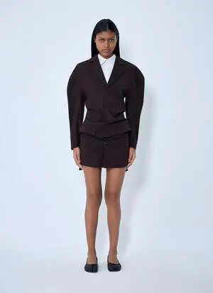 Issey Miyake Tailored Blazer Mini Dress