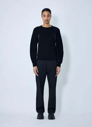 Moncler Ribbed Knit Sweater With Contrast Panels