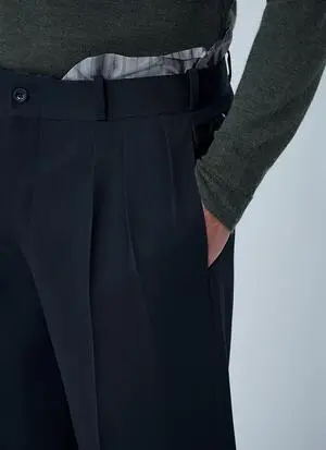 MAISON MARGIELA Wool Pleated Pants