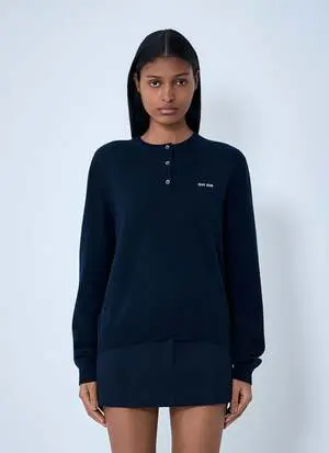 Miu Miu Cashmere Sweater - Blue