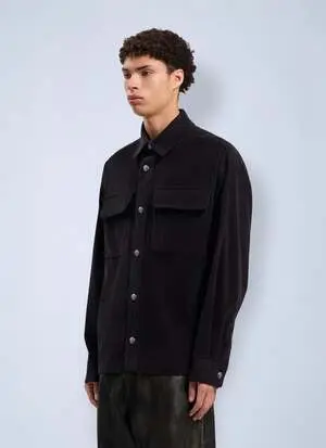 Palm Angels Classic Logo Corduroy Overshirt