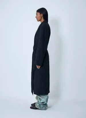 Acne Studios Belted Pinstripe Coat