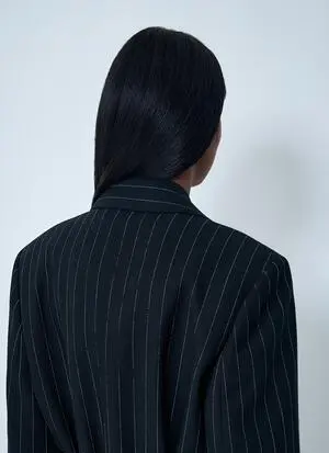 Acne Studios Belted Pinstripe Coat