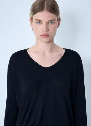 Rick Owens Hiked Long Sleeve Top