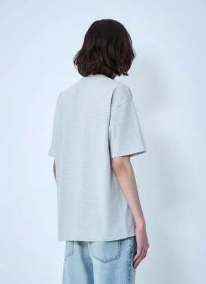 Saint Laurent Cassandre Oversize T-shirt - Gray