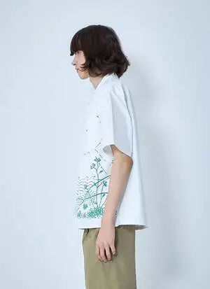 Prada Wave-print Oversized Shirt - Green