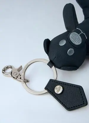 VIVIENNE WESTWOOD Bear Keychain With Logo Plaque
