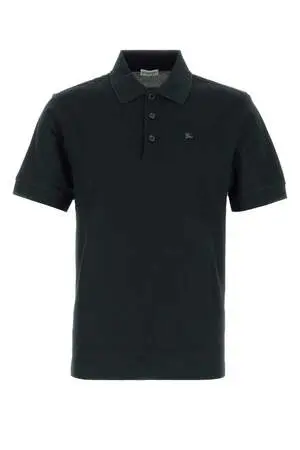 Burberry Piquet Polo Shirt - Black