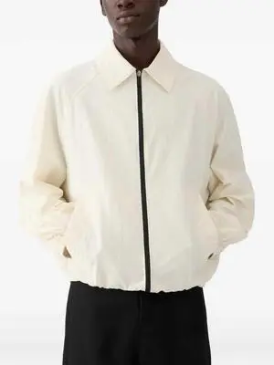 Jacquemus Zip-up Windbreaker - White