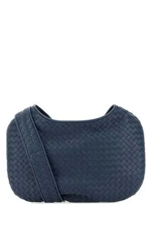 Bottega Veneta Air Force Nappa Leather Veneto Crossbody Bag - Blue