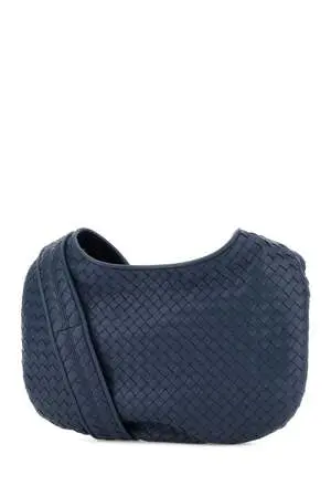 Bottega Veneta Air Force Nappa Leather Veneto Crossbody Bag - Blue