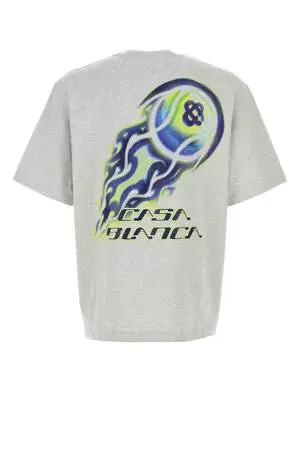 Casablanca Grey Cotton Oversize T-shirt - Gray