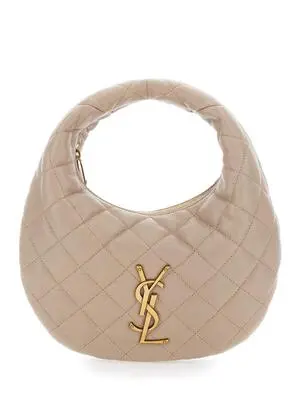 Saint Laurent Leather Icare Handbag - Cream