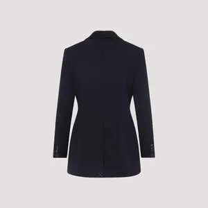 Bottega Veneta Intrecciato Collar Tuxedo Jacket - Blue