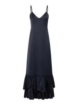 JIL SANDER Silk Blend Dress - Black