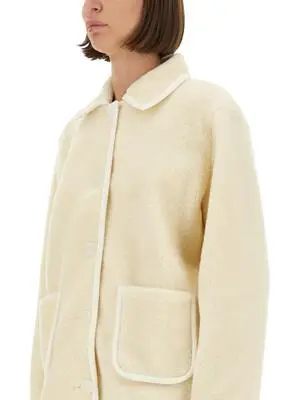 A.p.c. Estelle Wool Blouson Jacket - Cream