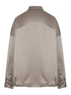 Dries Van Noten Satin-effect Silk Shirt - Multicolor