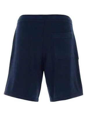 Dolce & Gabbana Navy Cotton Blend Bermuda Shorts