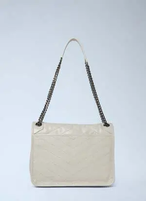 Saint Laurent Medium Niki Shoulder Bag - Cream