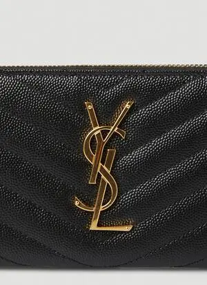 Saint Laurent Cassandre Matelassé Wallet