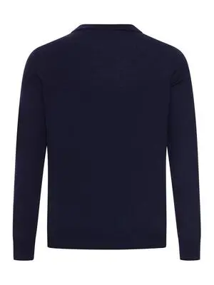 Celine Fine Wool Sweater With Triomphe Embroidery