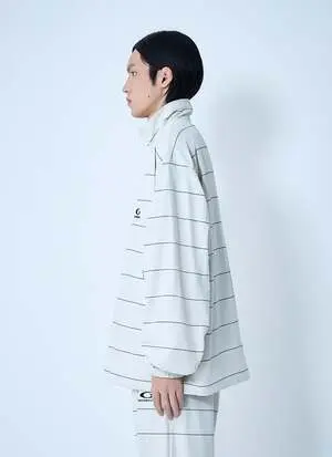 Balenciaga Striped Track Jacket - White