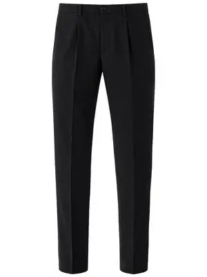 Dolce & Gabbana Straight Wool Pants - Black