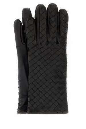 Bottega Veneta Leather Gloves - Brown