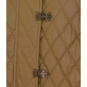 Burberry Heath Quilted Cape With Shearling Neck