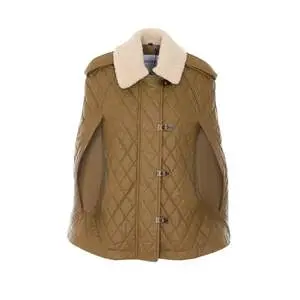 Burberry Quilted Cape - Cream